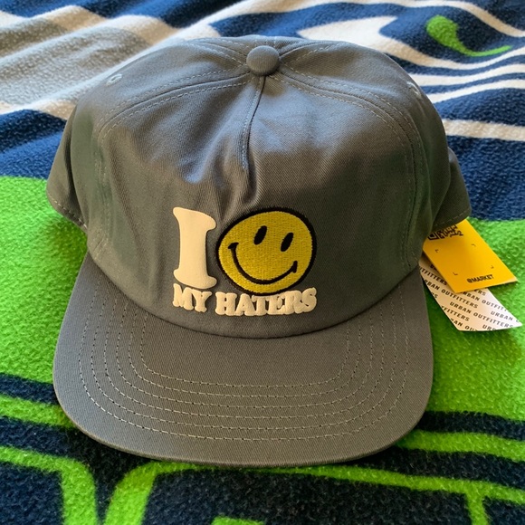 Market | Accessories | Market X Smiley Haters Snapback Hat | Poshmark